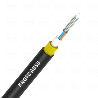 Cina 24 cavi a fibre ottiche del filato ADSS del Kevlar del rivestimento dell'HDPE della portata 100M del centro G652D in vendita