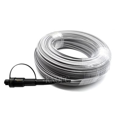Cina treccia del cavo a fibre ottiche di goccia dello Sc APC di 100M Waterproof Connector Mini in vendita