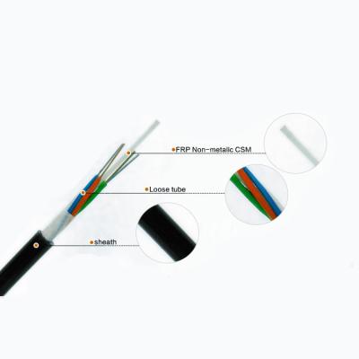 Cina 24 cavi aerei della fibra ottica del membro di forza del centro GYFTY FRP in vendita