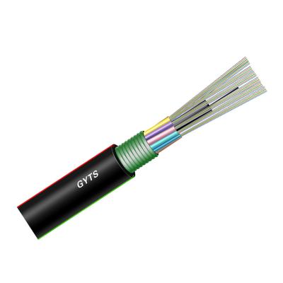 China Stärke-Stahlmitglied des GYTS-Lichtwellenleiter-48 zentrales Kern-G652D zu verkaufen