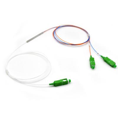 Cina Separatore a fibra ottica dell'accoppiatore di SC/APC 1310/1550nm 50/50 1*2 FBT in vendita