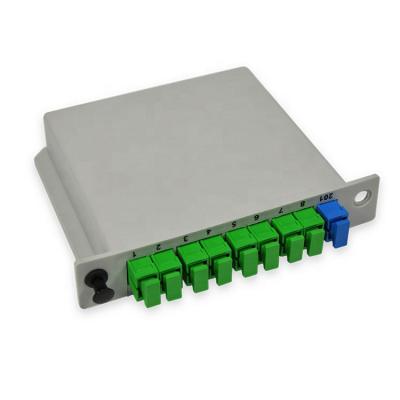 Cina cassetta a fibra ottica dei connettori dello Sc APC del separatore dello SpA 1x8 in vendita
