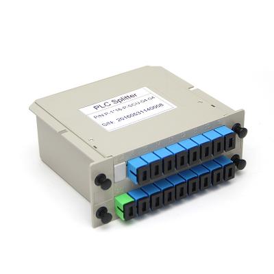 Cina Separatore a fibra ottica dello Sc UPC della cassetta 1X16 dei connettori del supporto di scaffale in vendita