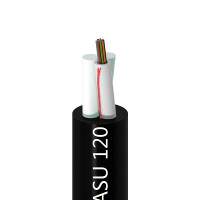 China Single Mode 12fO ASU80 Optic Fiber Cable 80m For Span zu verkaufen