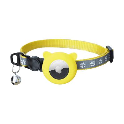China Adjustable AirTag Protective Pet Collar | Anti-Lost Tracker for Cats and Small Dogs | Durable & Splashproof Design for sale