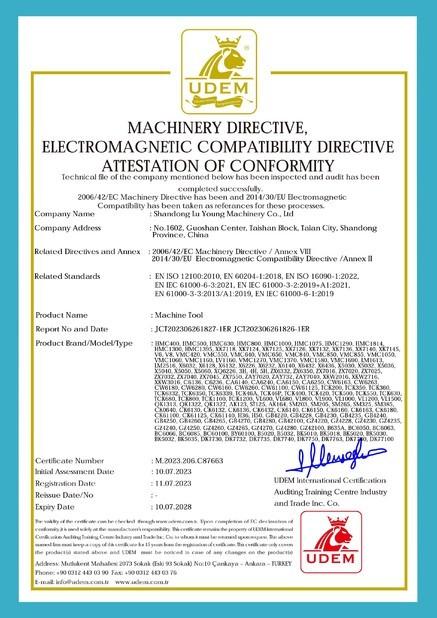CE - shandong lu young machinery co.,ltd