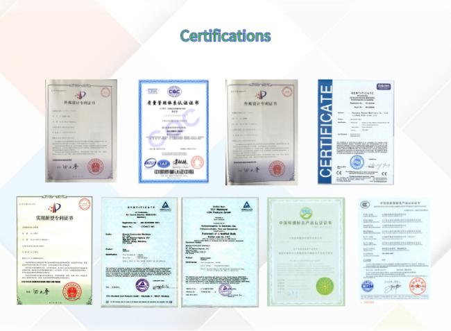 Company certifications
