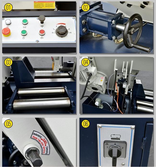 Metal Band Saw Machine in operation