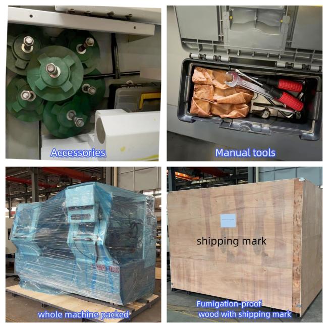 Machine packaging and shipping process