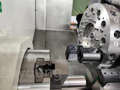 China 3 Jaw Manual Chuck TCK56 750mm Bench Mini small Horizontal Lathe Machine GSK CNC Control for sale
