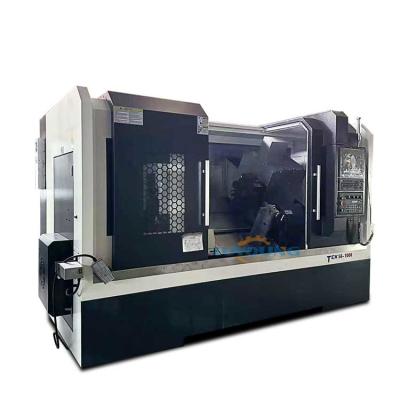 China High Precision Slant Bed Lathe 1000mm TCK56 CNC Turning Center With Hydraulic Steady Rest for sale