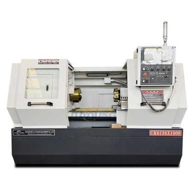 China Horizontal Cnc Lathe Machine CK6136 750mm 1000mm CNC Turning for sale