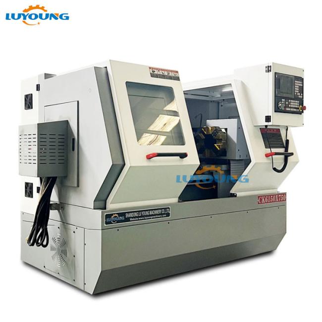 CK6150 CNC Lathe Machine with flat bed design