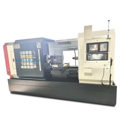 China Heavy Duty CNC Lathe CK6180 1000/1500/3000/4000mm 6 4 8 Tool Post Stations Flat Bed CNC Lathe Machine for sale