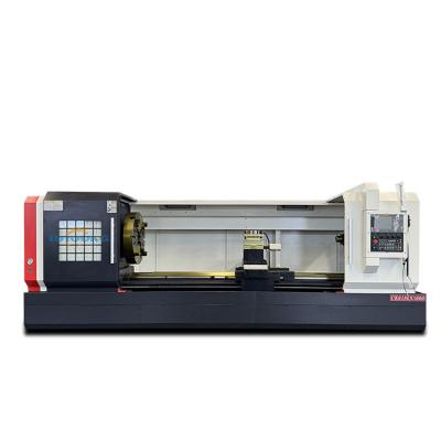 China 15kw CK6180 Heavy Duty Cnc Lathe Machine Manual Chuck And Tailstock With 4 Station Electrical Tool Holder for sale