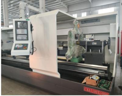 China Customizable Flat Bed CNC Lathe Machine CK61100 with Center Support for Various Processing Needs for sale