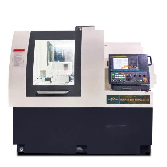 SM385 Swiss Type CNC Lathe Machine showing precision engineering and tool configuration