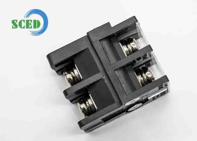 China 12.2 mm de anchura de la terminal de alimentación a través del bloque de la terminal con entrada de alambre en ángulo recto y jaula de sujeción de latón en venta