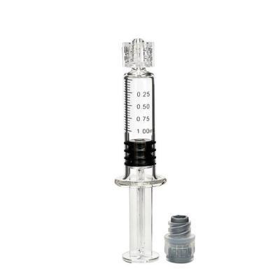 중국 에센셜 오일 화장품 의료 주사기 1ml Luer Lock Glass Syringe 판매용