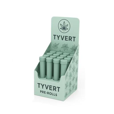 China Custom Tabletop Cardboard Display Stand Tray for Preroll Tubes for sale