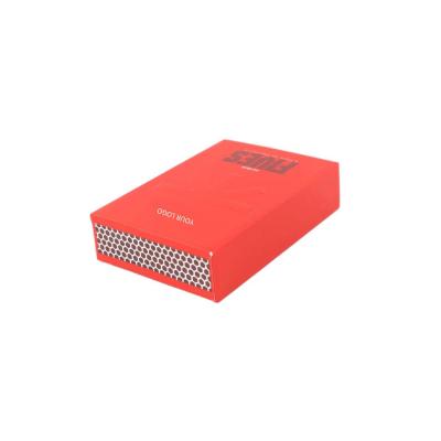 China Embossed Multipack Prerolls Joint Paper Box Packaging with Match Compartment for sale