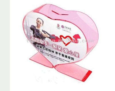 Cina Scatole di stoccaggio acriliche per donazione in vendita