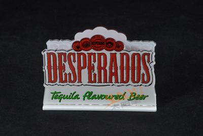 China Logotipo de encargo de acrílico claro del lanzamiento de producto del soporte de exhibición de la publicidad pintado en venta