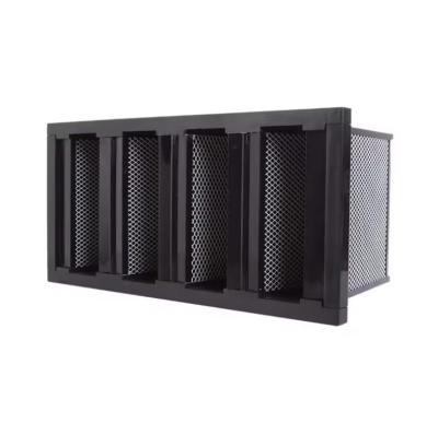 중국 Hvac 시스템 컴팩트 V-뱅크형 Hepa 필터와 액티브 탄 컴팩트 필터 판매용