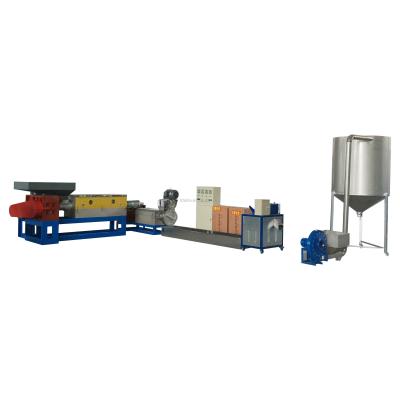 China Material de parafuso 40Cr Máquina de pelletização de plástico de duplo estágio para reciclagem de resíduos de PP PE à venda