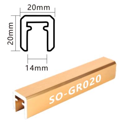 China 10-12 mm glazen aluminium brugrailingen/handgrepen voor balustrade hekrailingen Te koop