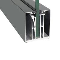 Glass Handrails Fixed Ftting Rail Base Aluminum U Channel Profile with Aluminum
