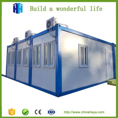 China cheap prefab assembly 40 feet steel frame container homes modular house for sale