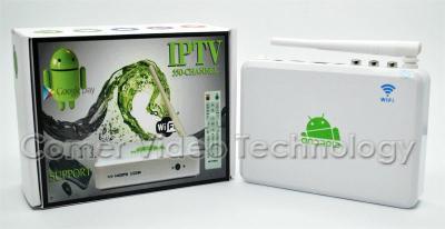 Cina Androide dual core 4,0 canali arabi del contenitore 550 di canali televisivi in vendita