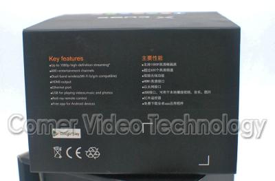 Cina 802,11 androide cinese 4.2.2 di Google del DECODER del nero IPTV di b/g/n WiFi Bluetooth in vendita