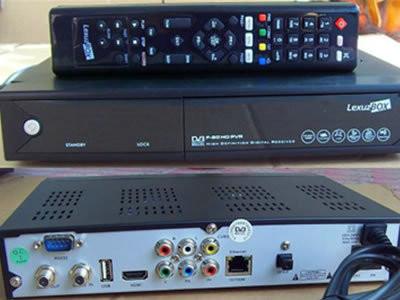 Cina Audio 1080 di sostegni AC-3 dei ricevitori della televisione via satellite di HDMI RJ45 HD Lexuzbox F90 in vendita