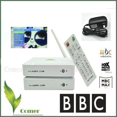 Chine BOÎTE audio de l'arabe IPTV de RT5370 RTL8188 poids du commerce, boîte androïde de récepteur du MBC TV à vendre