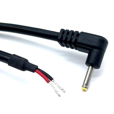 Custom 90 Degree Angle DC Power Cables Male To Open Power Cable