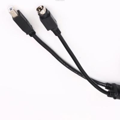 Κίνα 5A Νάιλον 24V PoweredUSB καλώδιο για USB-B αρσενικό και υδραυλικό πλέγμα για εκτυπωτή προς πώληση