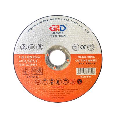 China Fast Cutting Steel Cutting Wheel 4.5 Inch115mm Metal Cutting Off Wheel for Iron and Stainless Steel for sale
