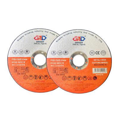 China 4.5'' 115 X 1.2 X 22.2 mm Grand Disk Metal Flap Cutting off Disc Wheel Cutting Wheels Abrasives Cutting Disc Tools for sale