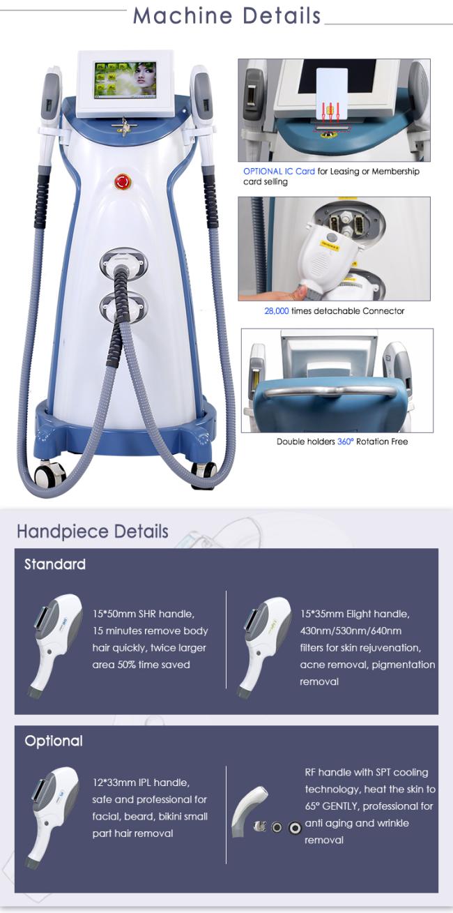 KES laser medical CE IPL&RF device face epilator