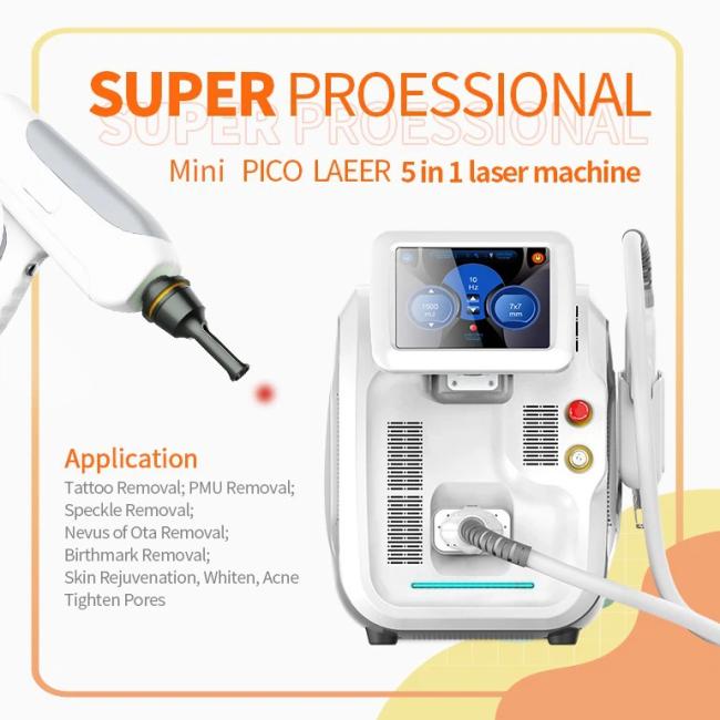 Q switch ND YAG laser tattoo removal machine