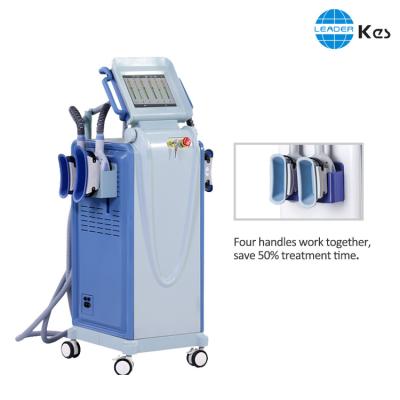 Cina Macchina di congelamento grassa a macchina di Cryolipolysis di riduzione delle celluliti con 4 maniglie in vendita