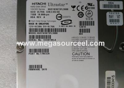 China IBM server hard disk HITACHI HUS103073FL3800 10K RPM U320 80 Pin SCSI 73GB for sale