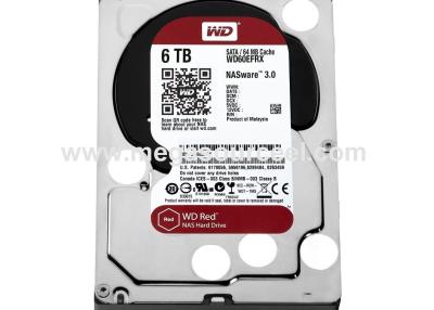 中国 ウェスタン・デジタル6TB赤いNAS RAID WDのハード・ドライブSATA 6 Gb/s 64MB WD60EFRX 6 TB 販売のため