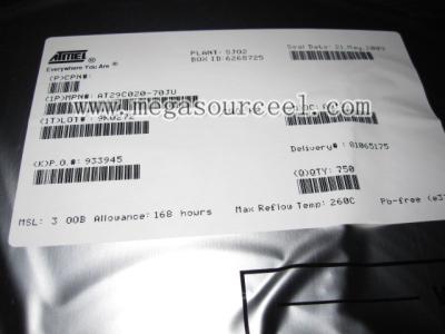 China AT29C020-70JU - ATMEL-Bedrijf Geheugen het van 5 volt - van de 2 megabit (256K x 8) slechts Flits Te koop