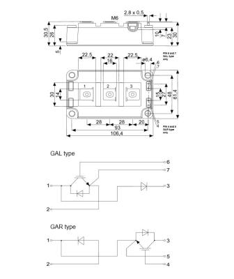 Cina Modulo di potere del igbt di MITSUBISHI del modulo di potere di BSM150GAL120D BSM150GAL120D IGBT in vendita