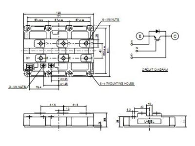China CM1200HA-66H  CM1200HA-66H HIGH POWER SWITCHING USE INSULATED TYPE  MITSUBISHI igbt power module for sale