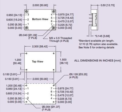 China EXQ60-48D05-3V3-R EXQ60-48D05-3V3-R 60W High Efficiency DC/DC Converters  MITSUBISHI igbt power module for sale