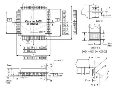 Cina Unità 0MC68HC705H12CFN MOTOROLA PLCC52 del microcontroller del chip HCMOS del circuito integrato in vendita